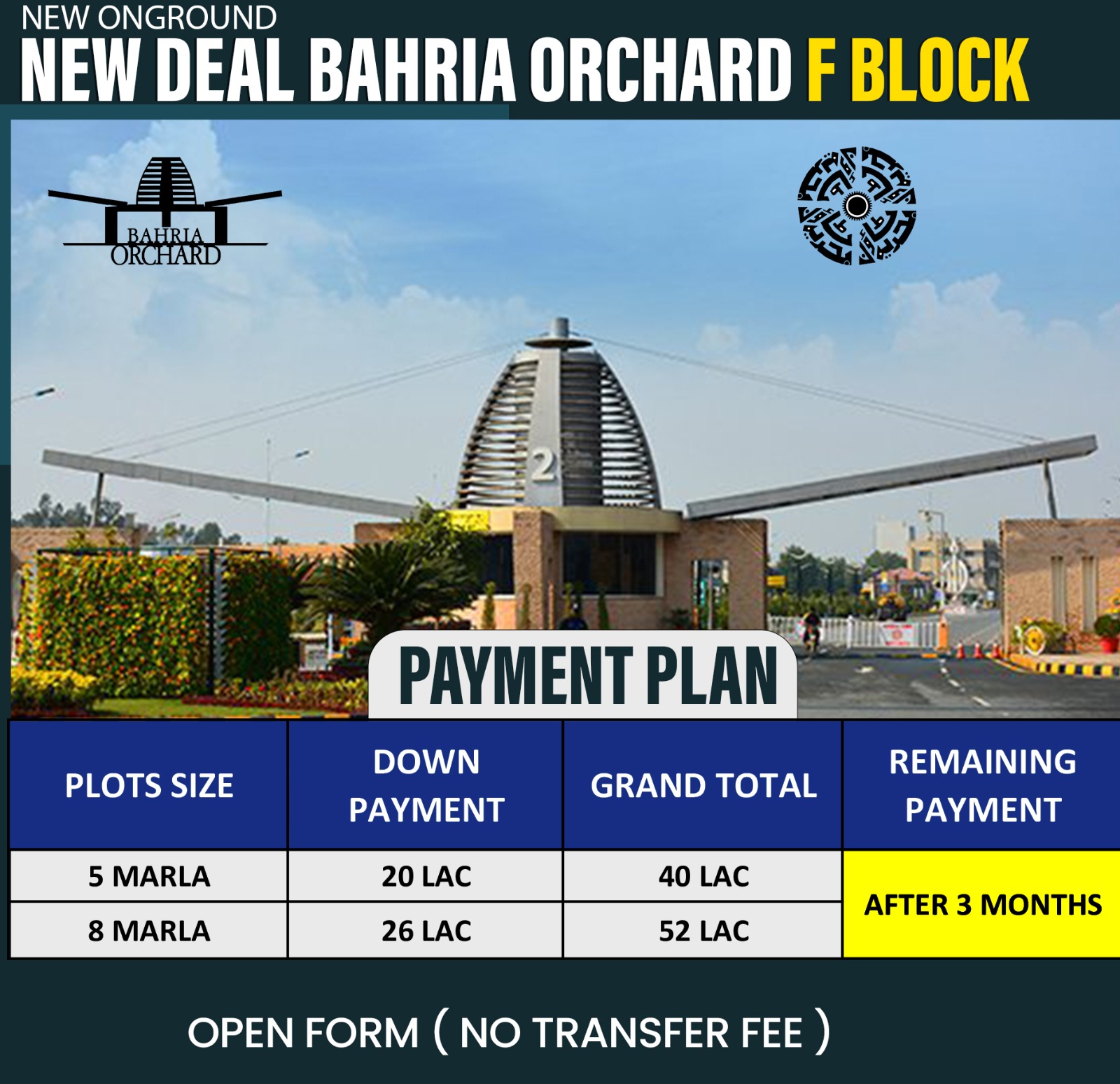 Bahria Orchard Phase 2 Sector F | New Deal 2023